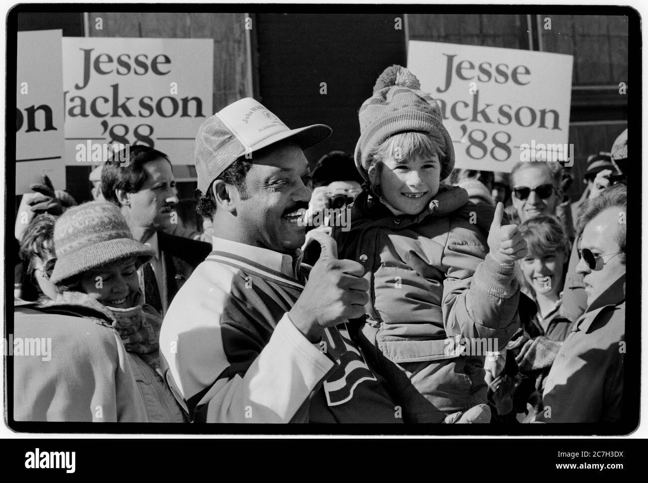 US Presidential Election Campaign 1988 Jessie Jackson on the campaign ...
