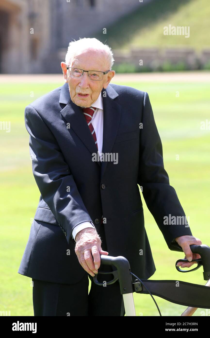 Captain sir thomas moore arrives hi-res stock photography and images ...