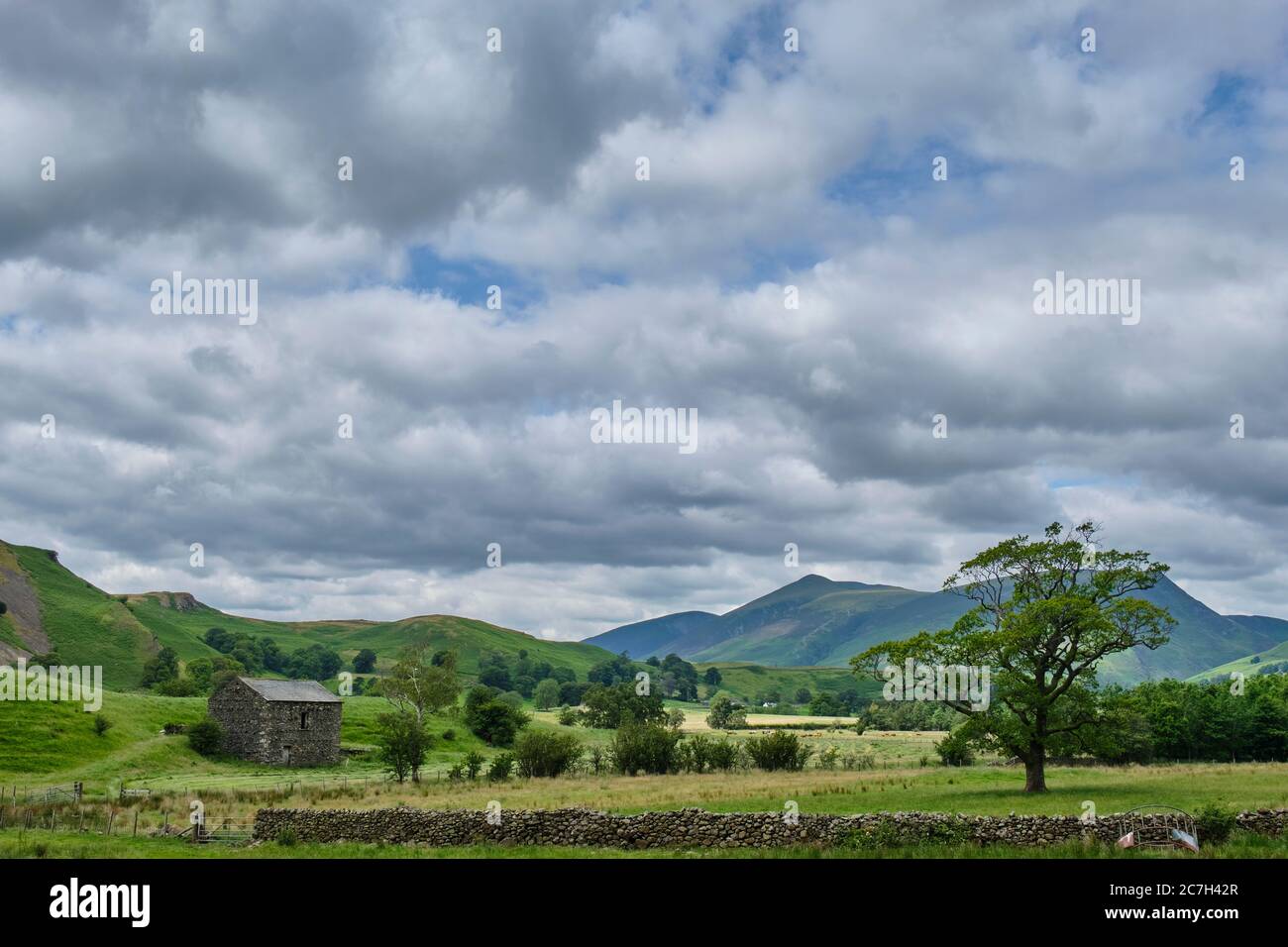 Stone farm building in St Johns in the Vale, near Lowthwaite Farm, near ...