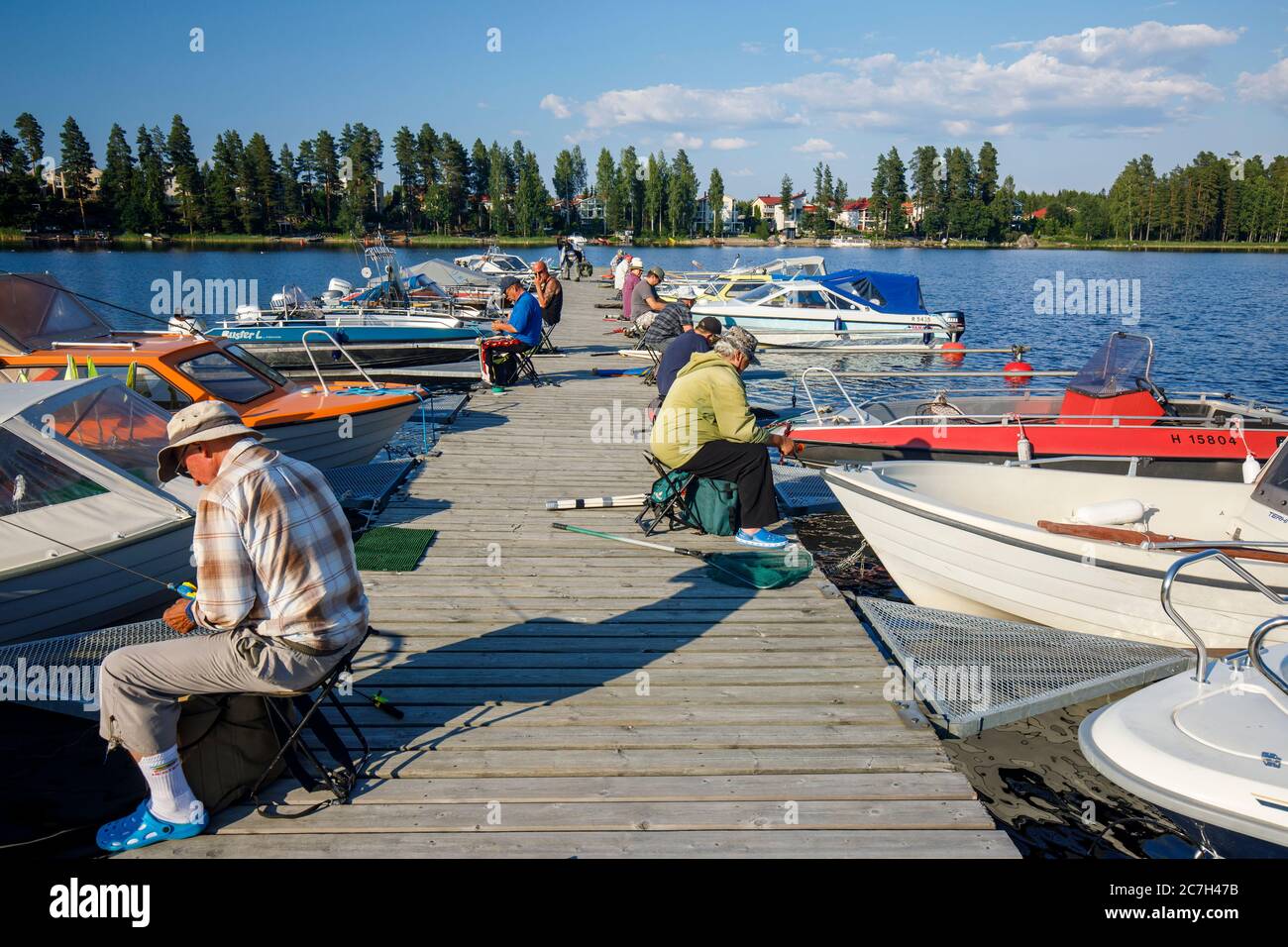 Marina and pier jigging / angling fishing competition ( " laituripilkki ...