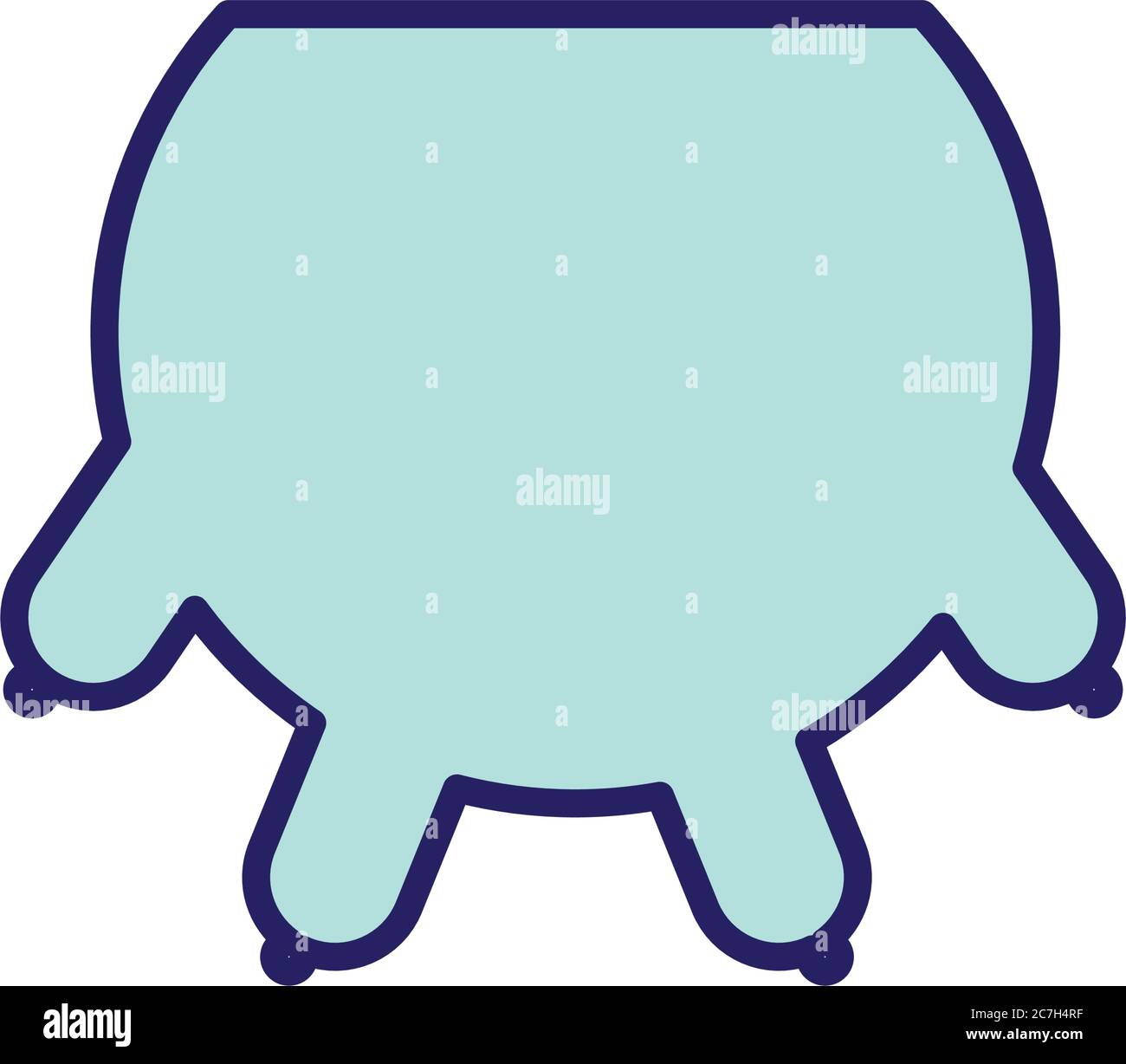 cow udder line and fill style icon design, dairy breakfast and food ...