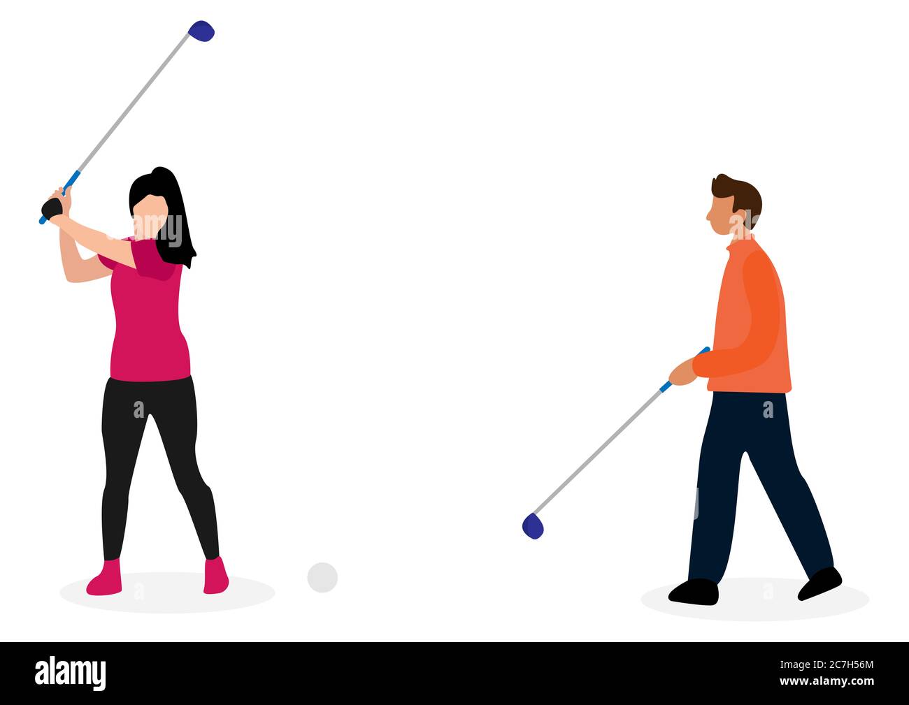 Golf course training man Cut Out Stock Images & Pictures - Alamy