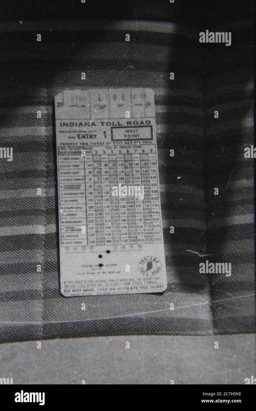 1970s indiana toll road hi-res stock photography and images - Alamy