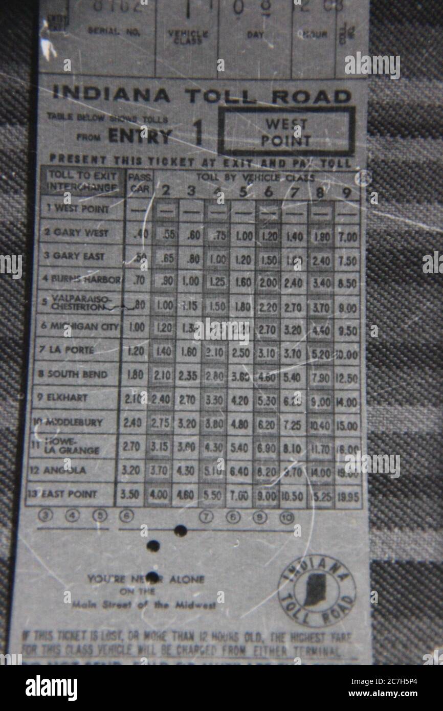 Fine 1970s vintage black and white photography of a ticket for the ...