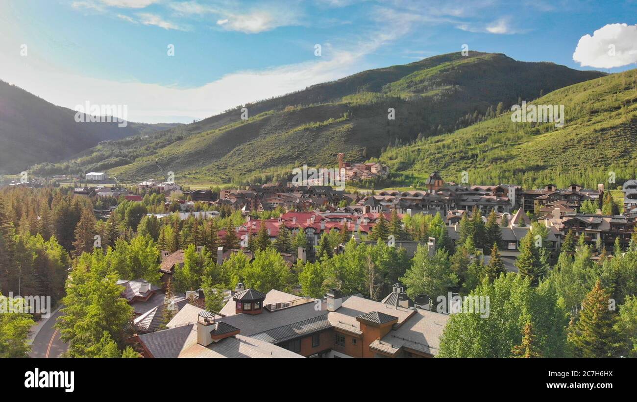 Vail mountain colorado sunset hi-res stock photography and images - Alamy