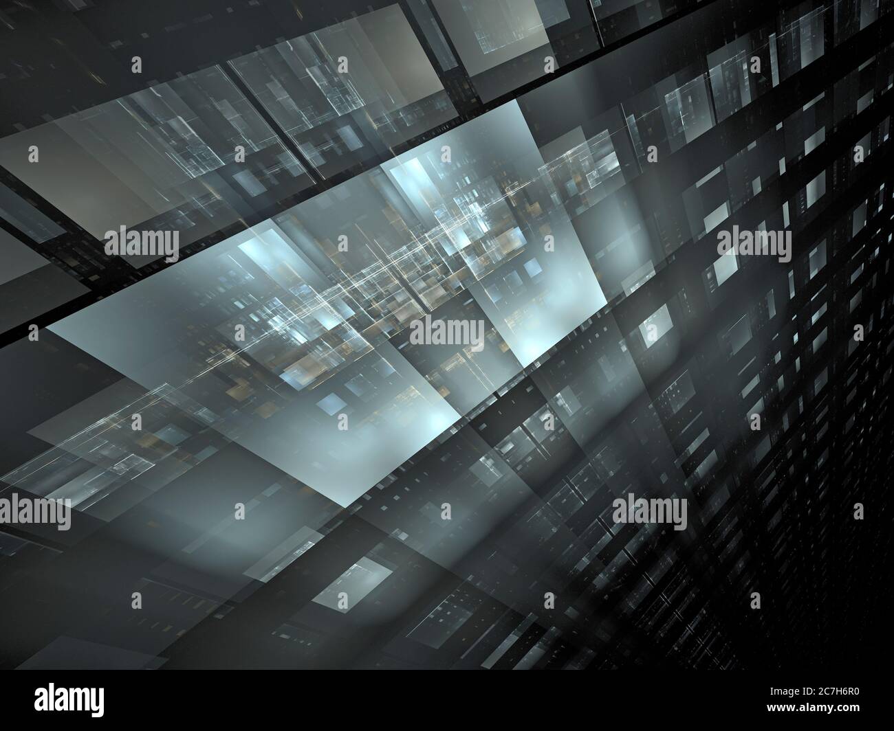 Fractal City Design - 3 dimensional graphic design structures for the ...