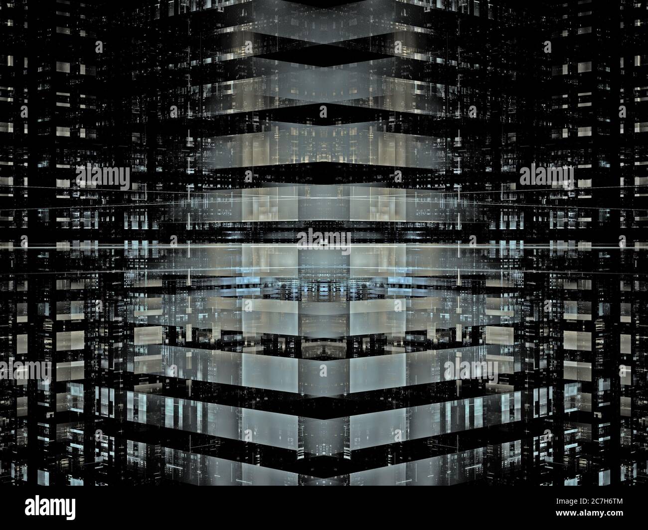 Fractal City Design - 3 dimensional graphic design structures for the ...