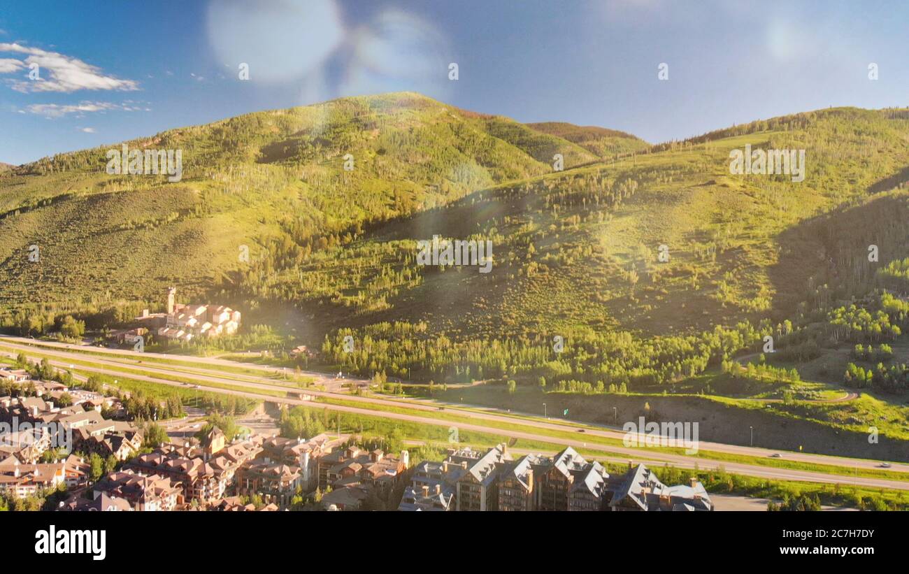 Vail mountain colorado sunset hi-res stock photography and images - Alamy