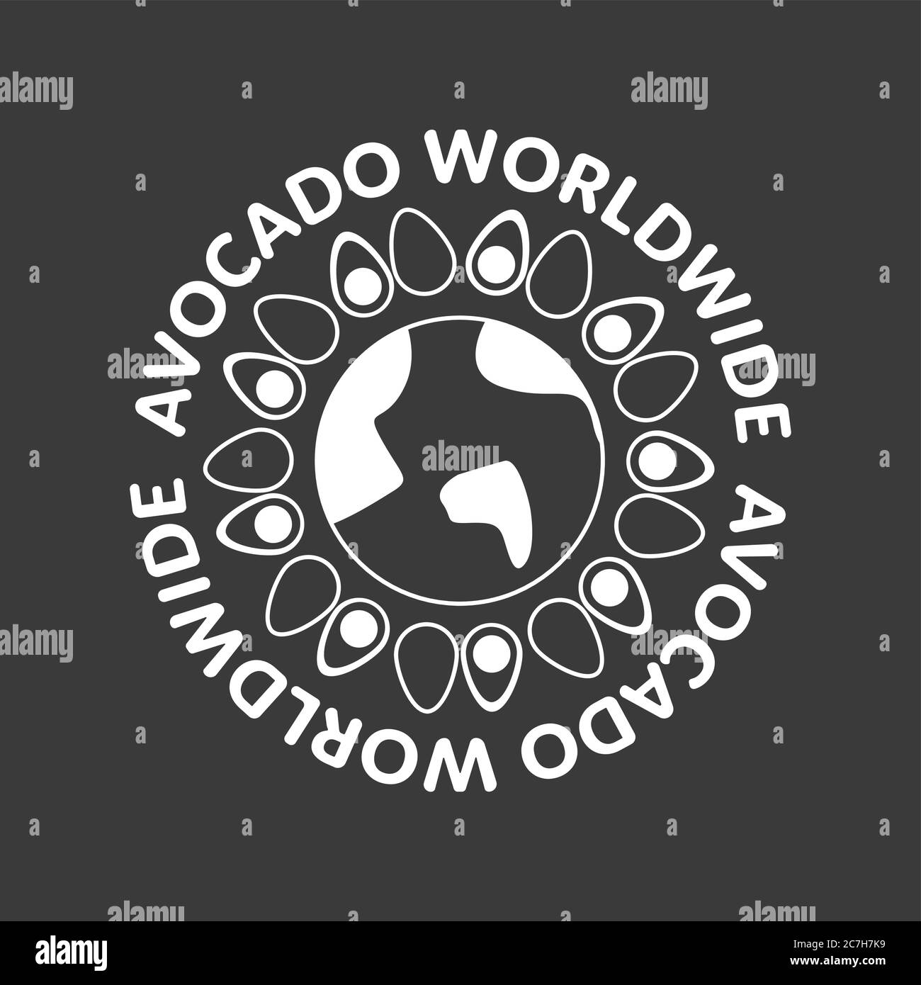 Black avocados Stock Vector Images - Alamy