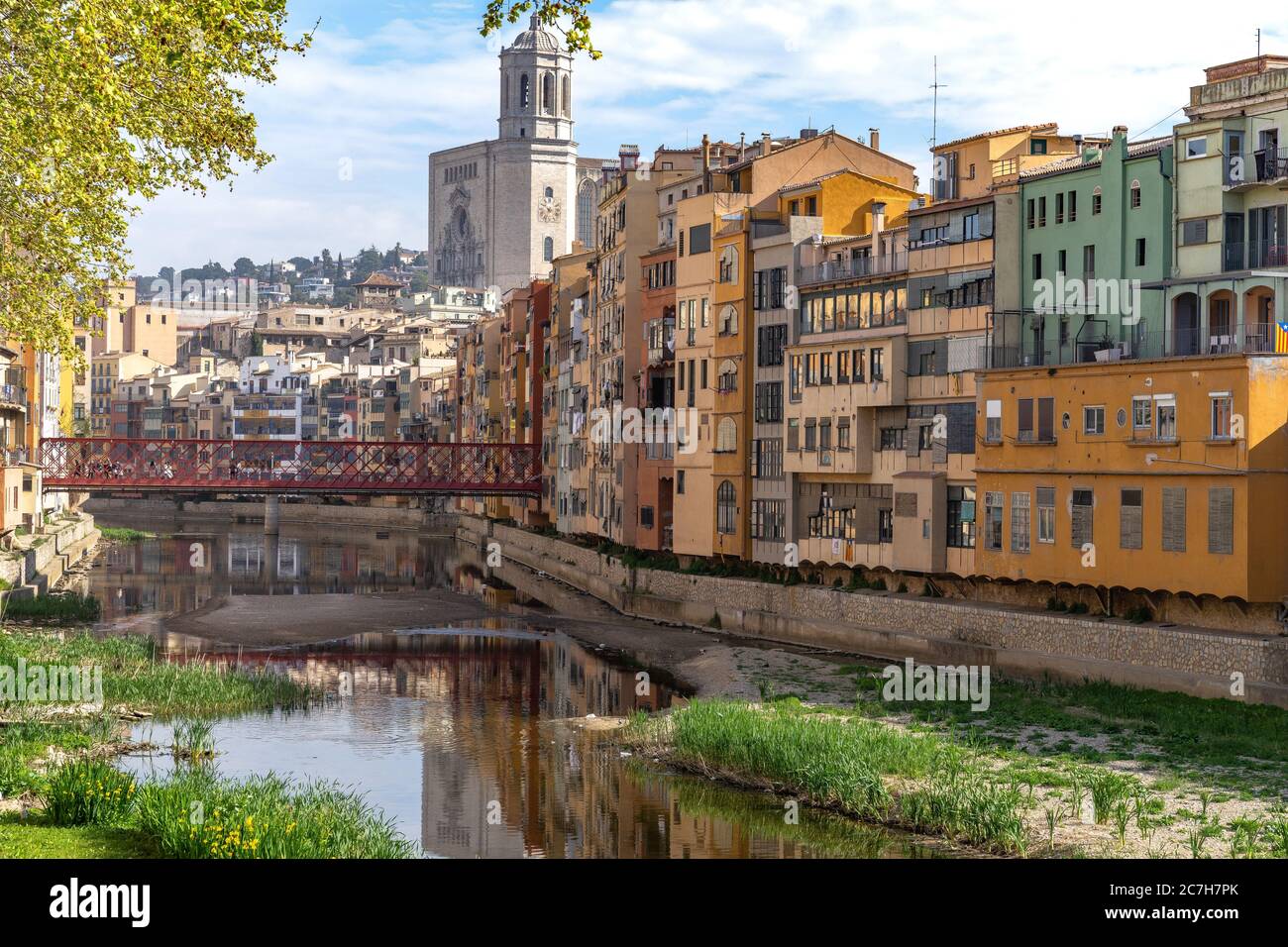 Europe, Spain, Catalonia, Girones, Girona, old town, view of the ...