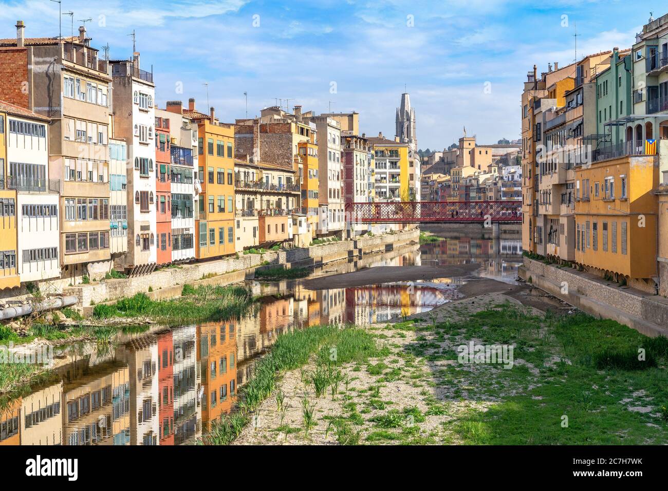 Europe, Spain, Catalonia, Girones, Girona, old town, view of the ...