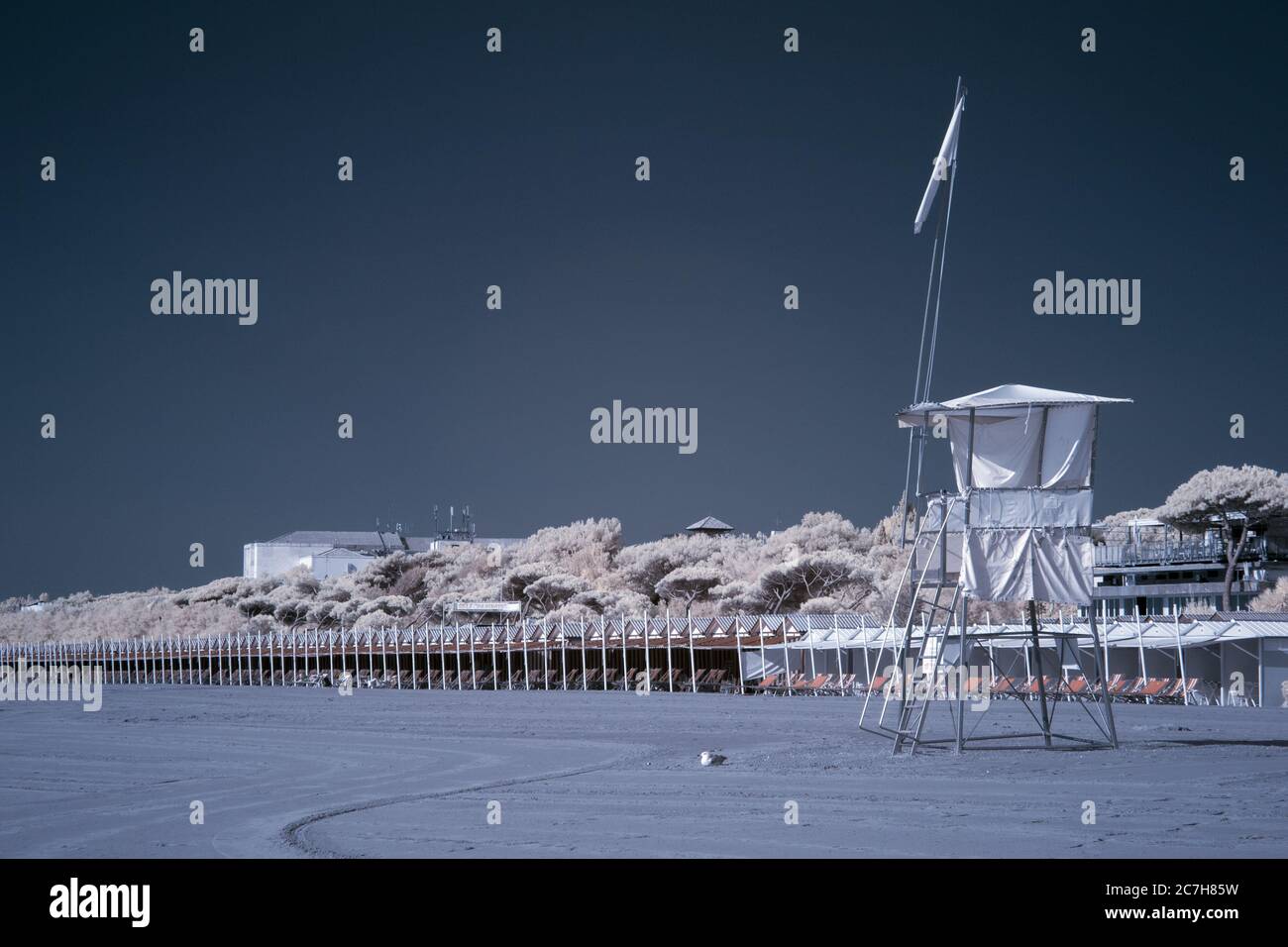 Infrared views of the Venice Lido Stock Photo - Alamy
