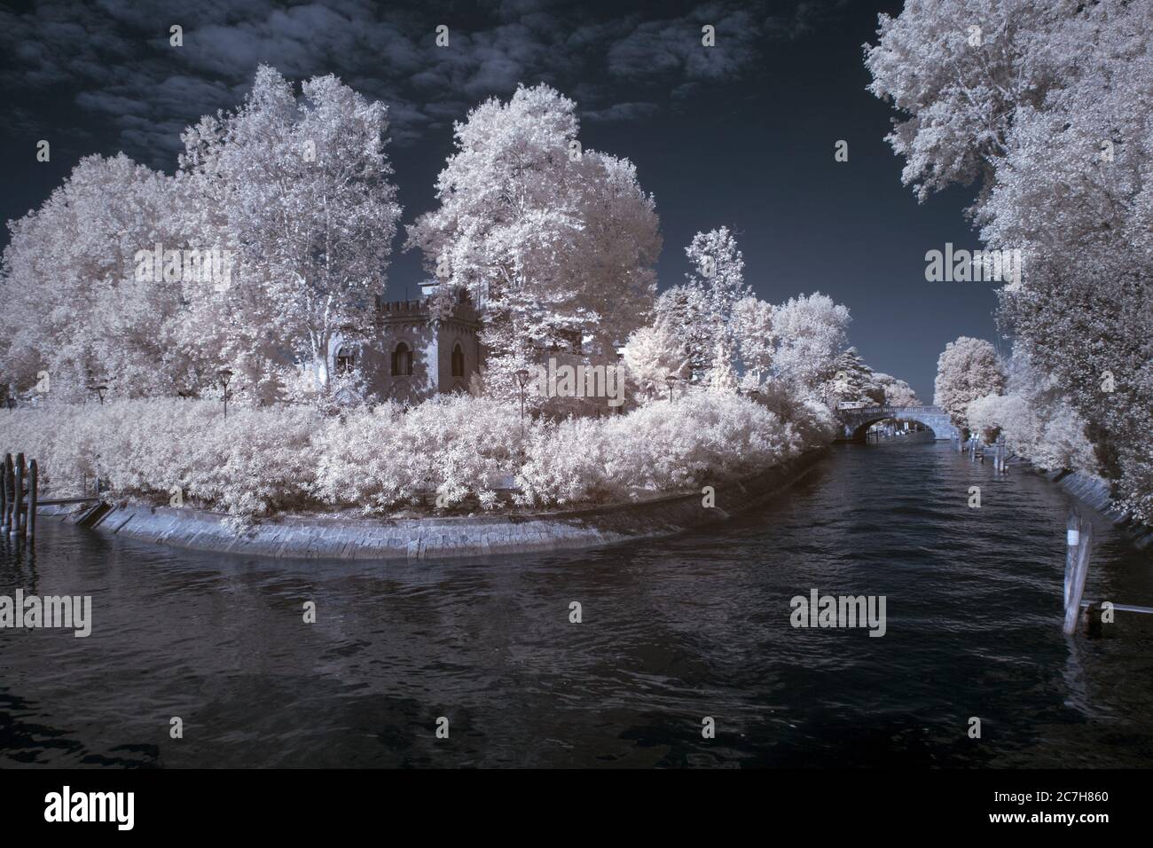 Infrared views of the Venice Lido Stock Photo - Alamy