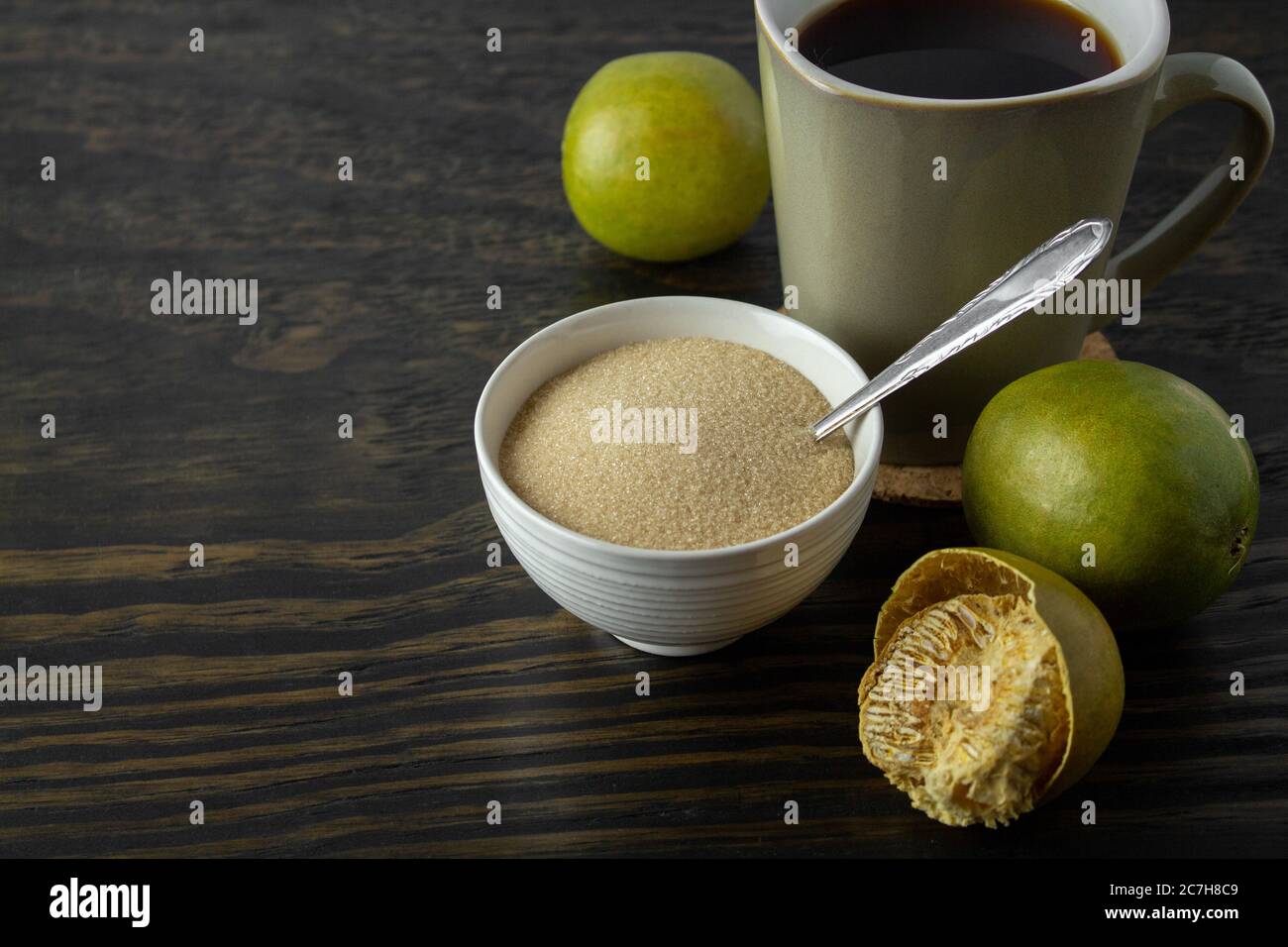 dried monk fruit, luo han guo, and monk fruit sugar crystals ...