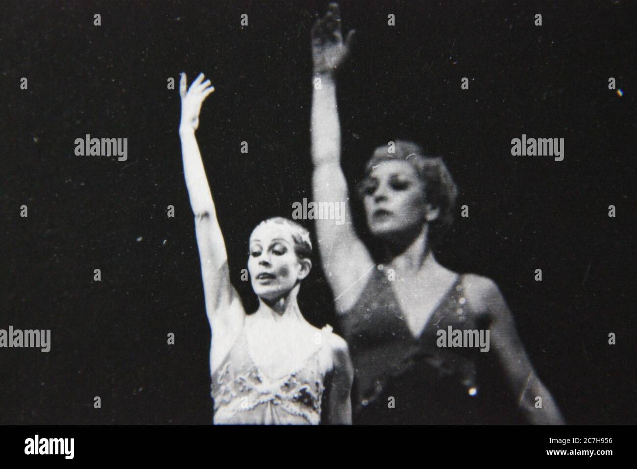 Fine 70s vintage black and white lifestyle photography of ballerinas ...