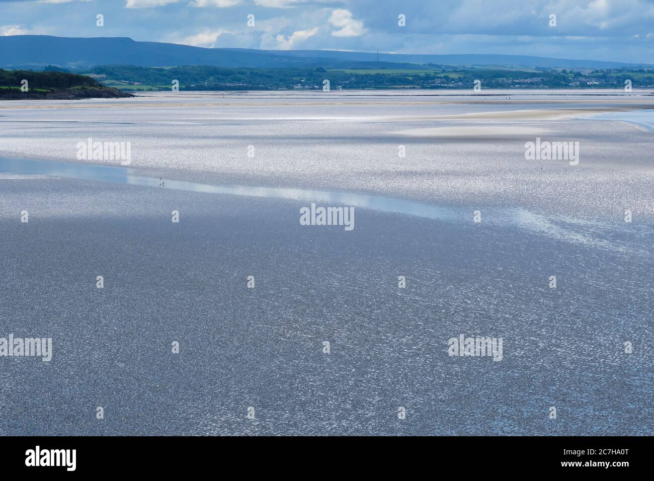 Morecambe Bay, seen from Park Point, Far Arnside, Cumbria Stock Photo ...