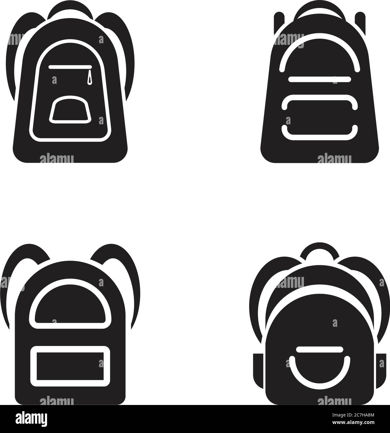 school bag logo icon vector illustration Stock Vector Image & Art - Alamy