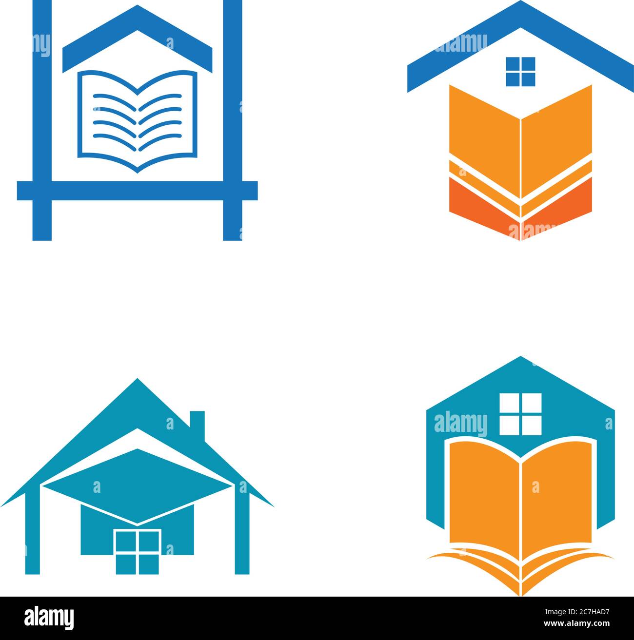 home school logo icon vector illustration Stock Vector Image & Art - Alamy