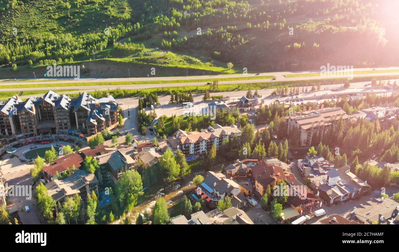 Vail mountain colorado sunset hi-res stock photography and images - Alamy