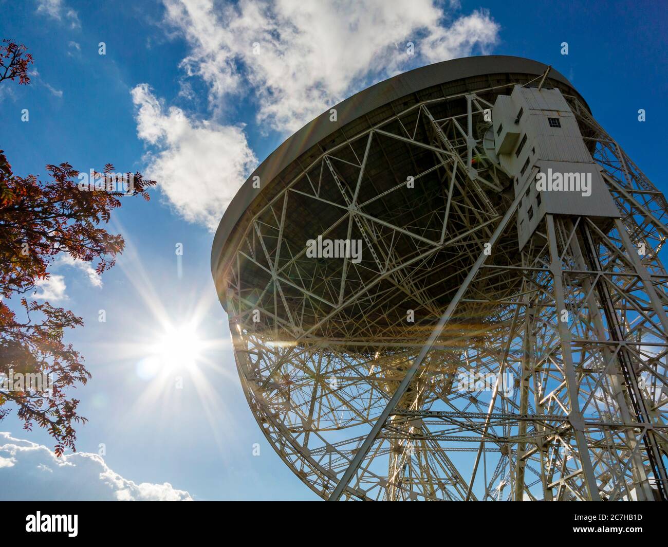 The Lovell radio telescope at Jodrell Bank in Cheshire England UK ...