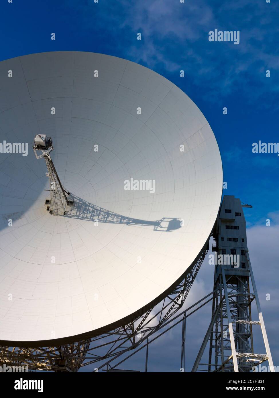 The Lovell radio telescope at Jodrell Bank in Cheshire England UK ...