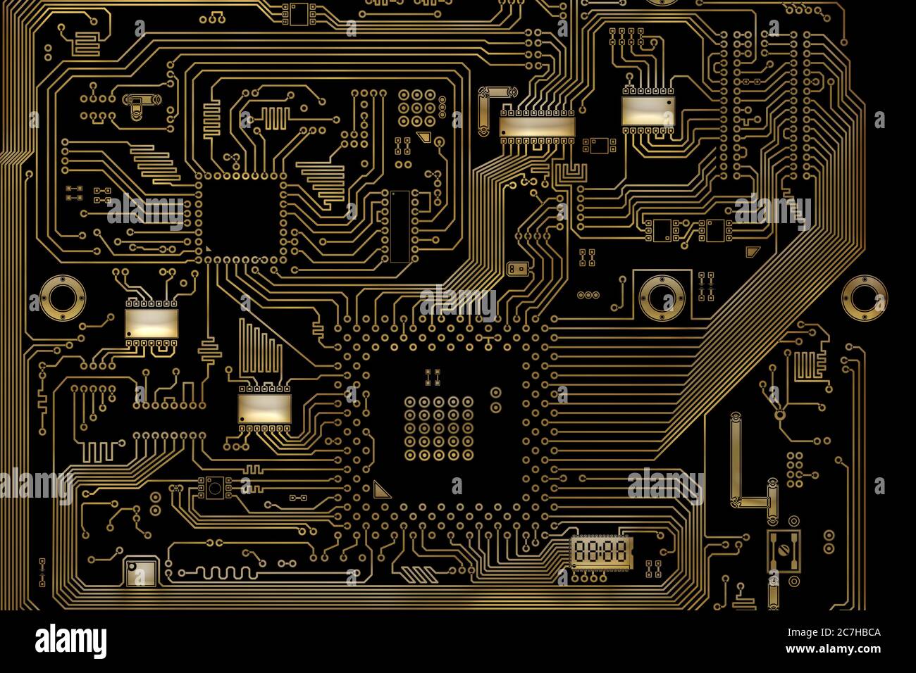 Circuit Electronic Board Computer Hardware Part Motherboard Digital Chip Integrated Cpu