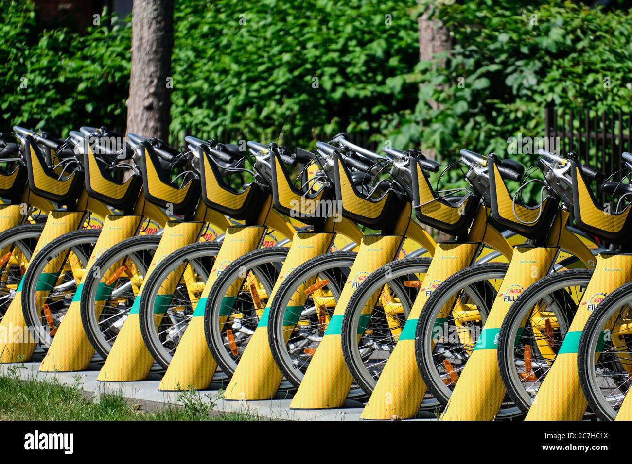 Espoo, Finland - July 12, 2020: The city bike rental station Stock Photo - Alamy