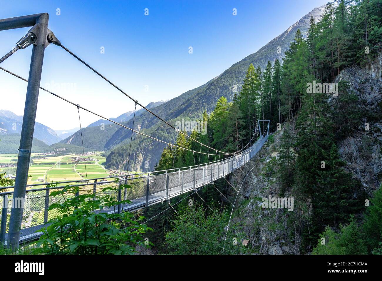 Europe, Austria, Tyrol, Ötztal Alps, Ötztal, Längenfeld suspension ...