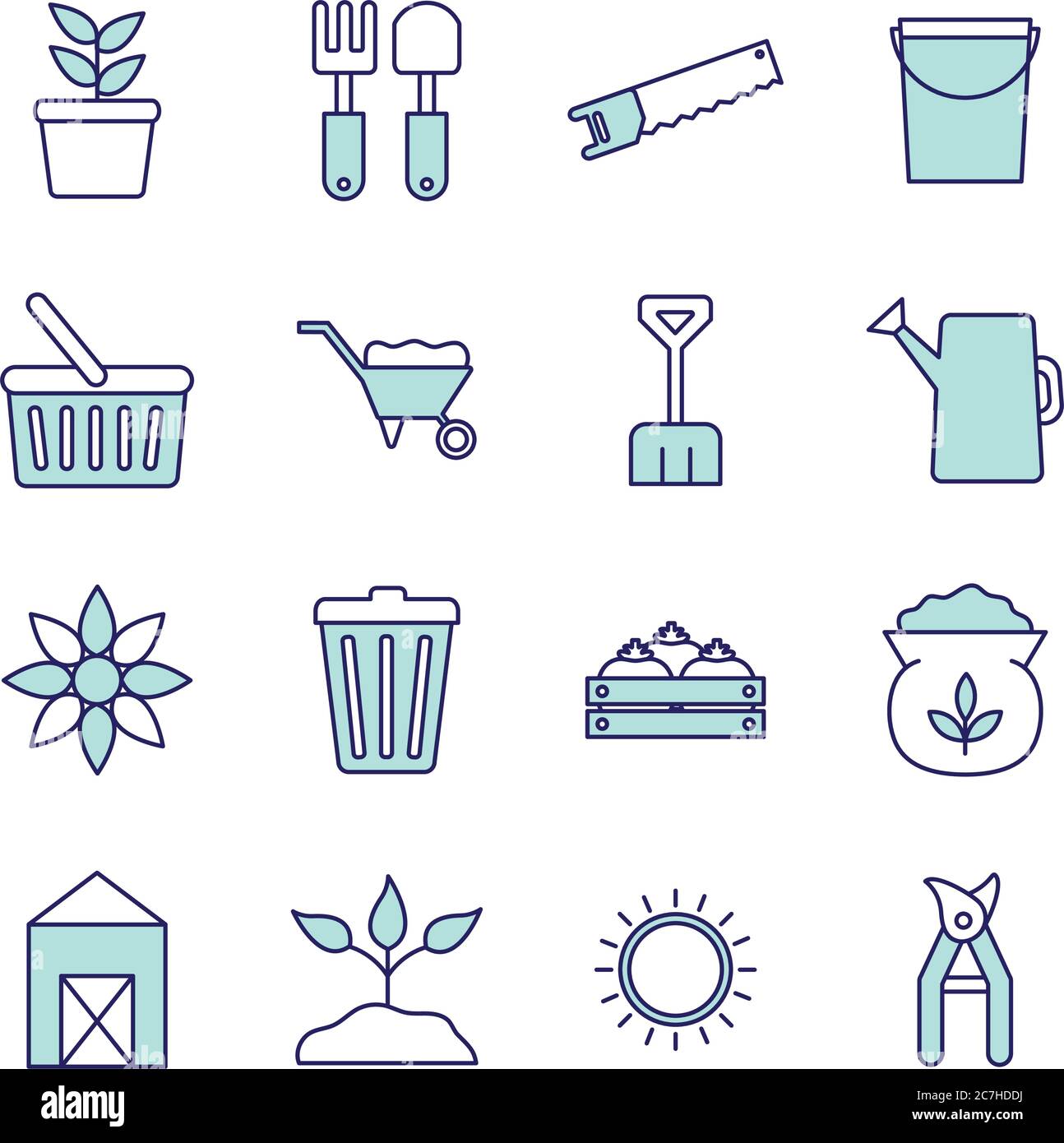 Farming agronomy icon hand Cut Out Stock Images & Pictures - Alamy