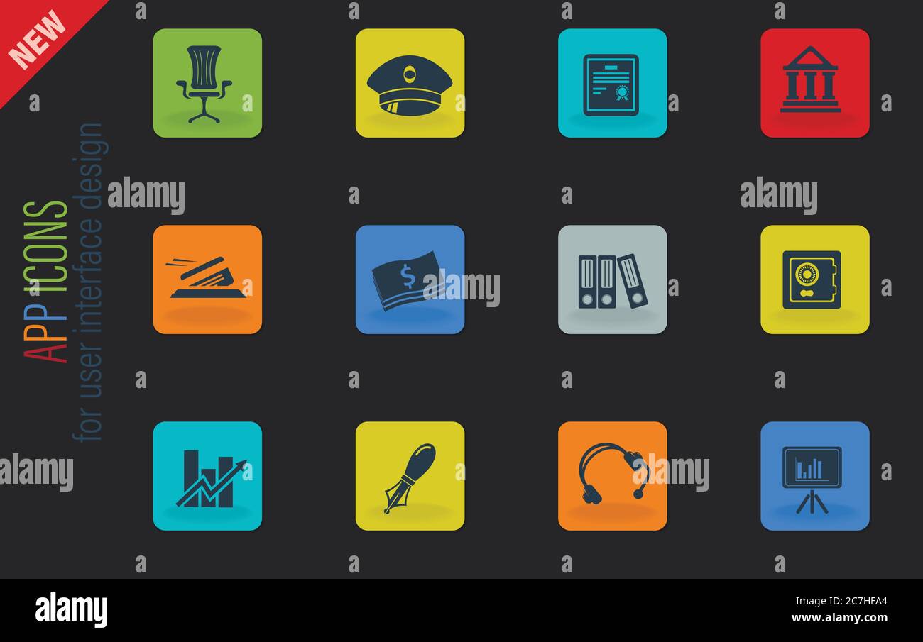 Finance Icon Set Stock Vector Image & Art - Alamy
