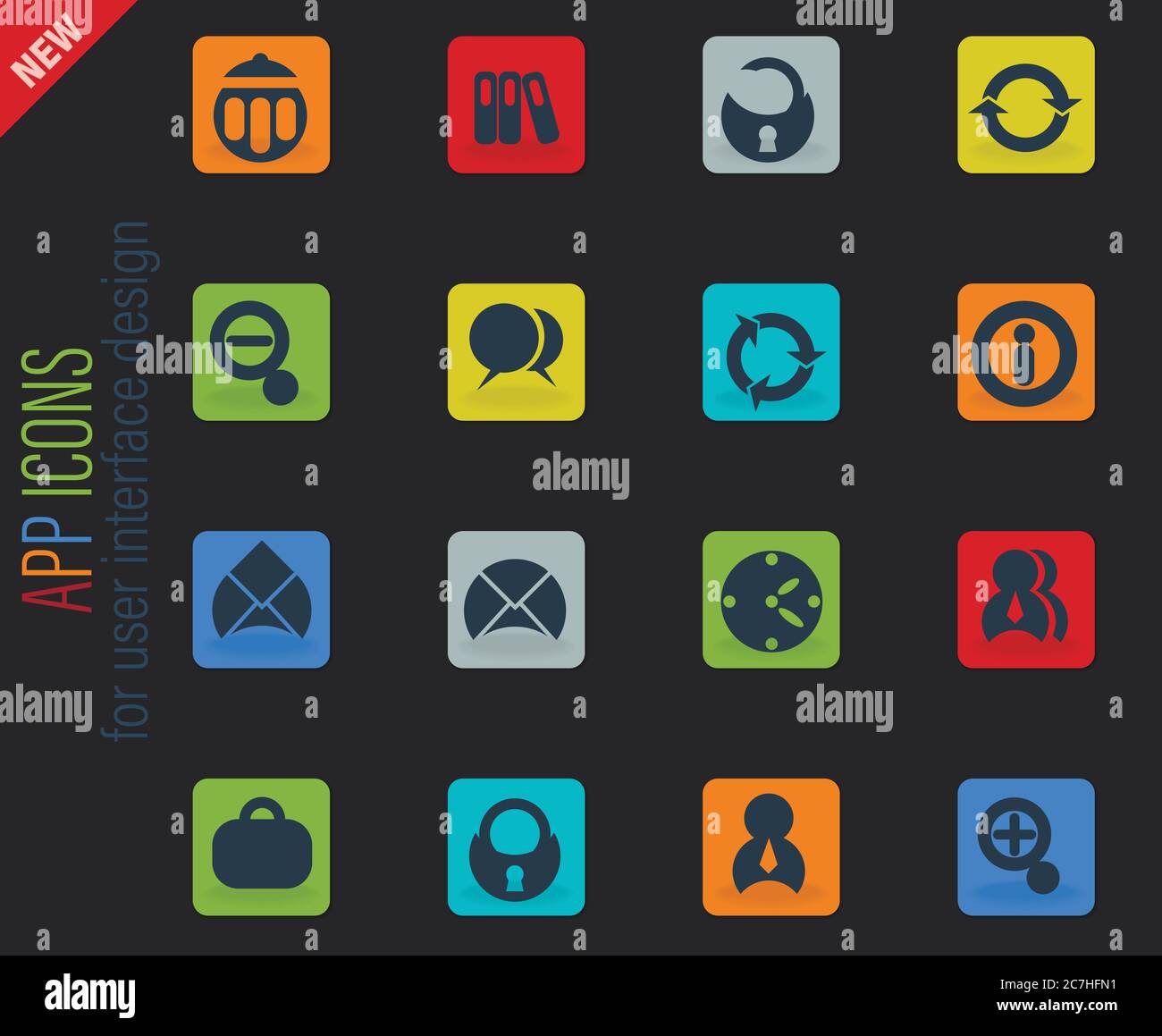 black office icons set Stock Vector Image & Art - Alamy