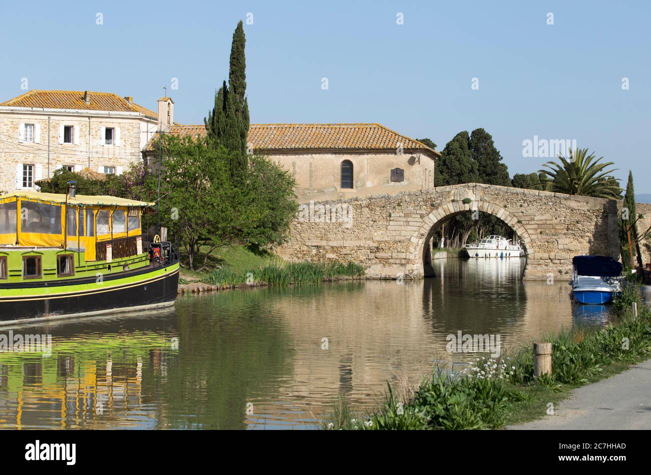 Le Somail, Canal du Midi, France, France Stock Photo - Alamy