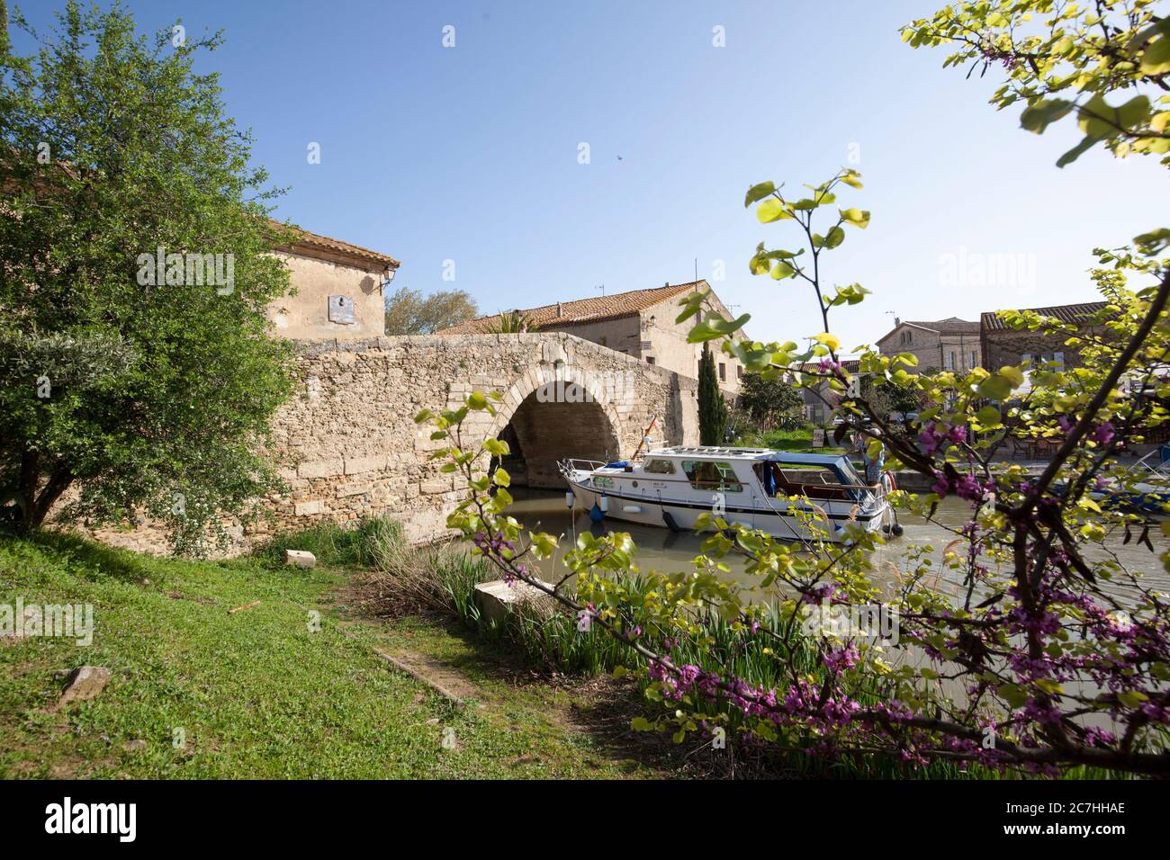 Le Somail, Canal du Midi, France, France Stock Photo - Alamy