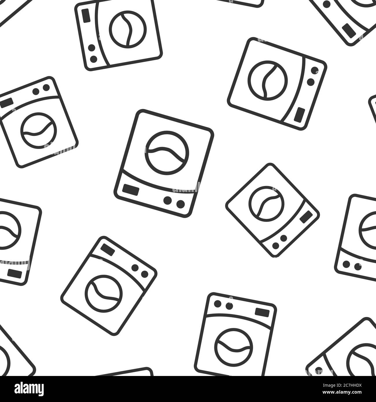 Seamless washing machine pattern hi-res stock photography and images ...