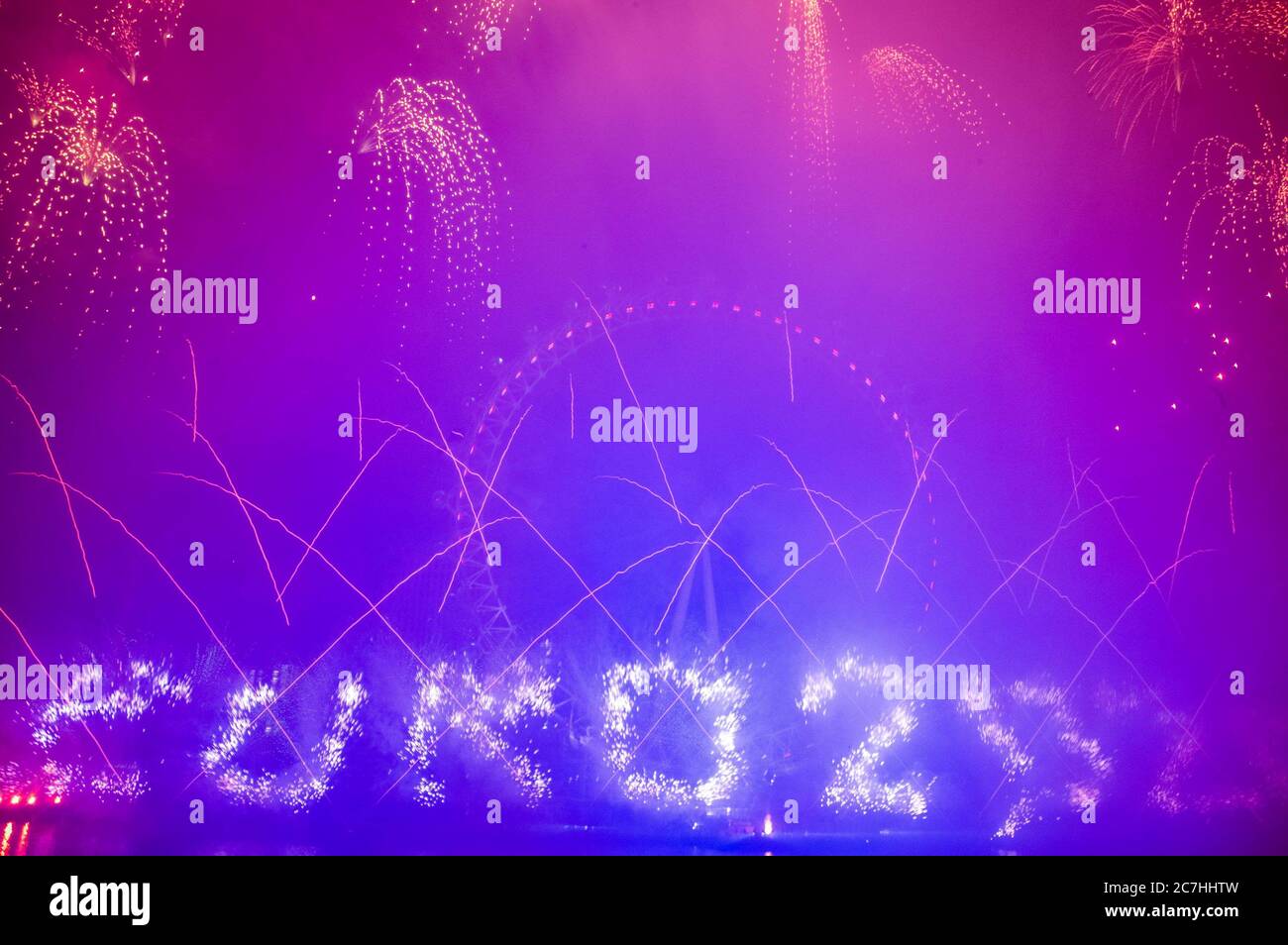 LONDON UK, UNITED KINGDOM - Jan 01, 2020: The mayor of Londons New year ...