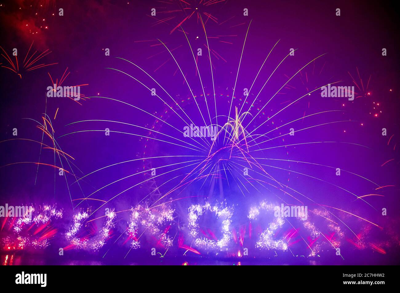 LONDON UK, UNITED KINGDOM - Jan 01, 2020: The mayor of Londons New year ...