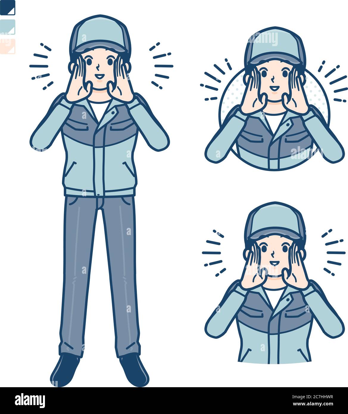 Calling out loud Stock Vector Images - Alamy