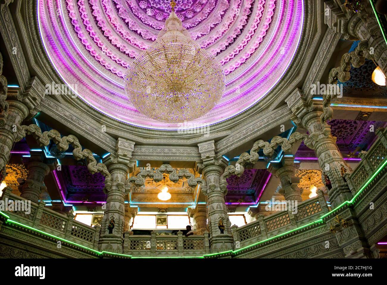 Mathura, India - April 11, 2014: Interior of Prem Mandir (Love Temple ...