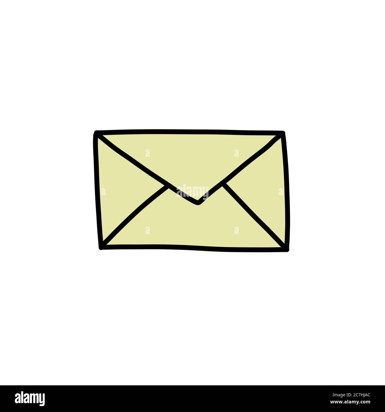 Sign mail address doodle Cut Out Stock Images & Pictures - Alamy