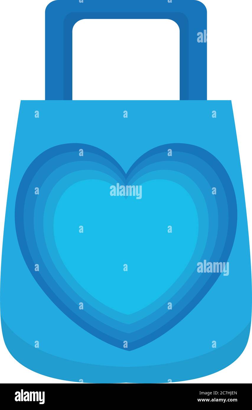 Shopping bag heart icon hi-res stock photography and images - Alamy