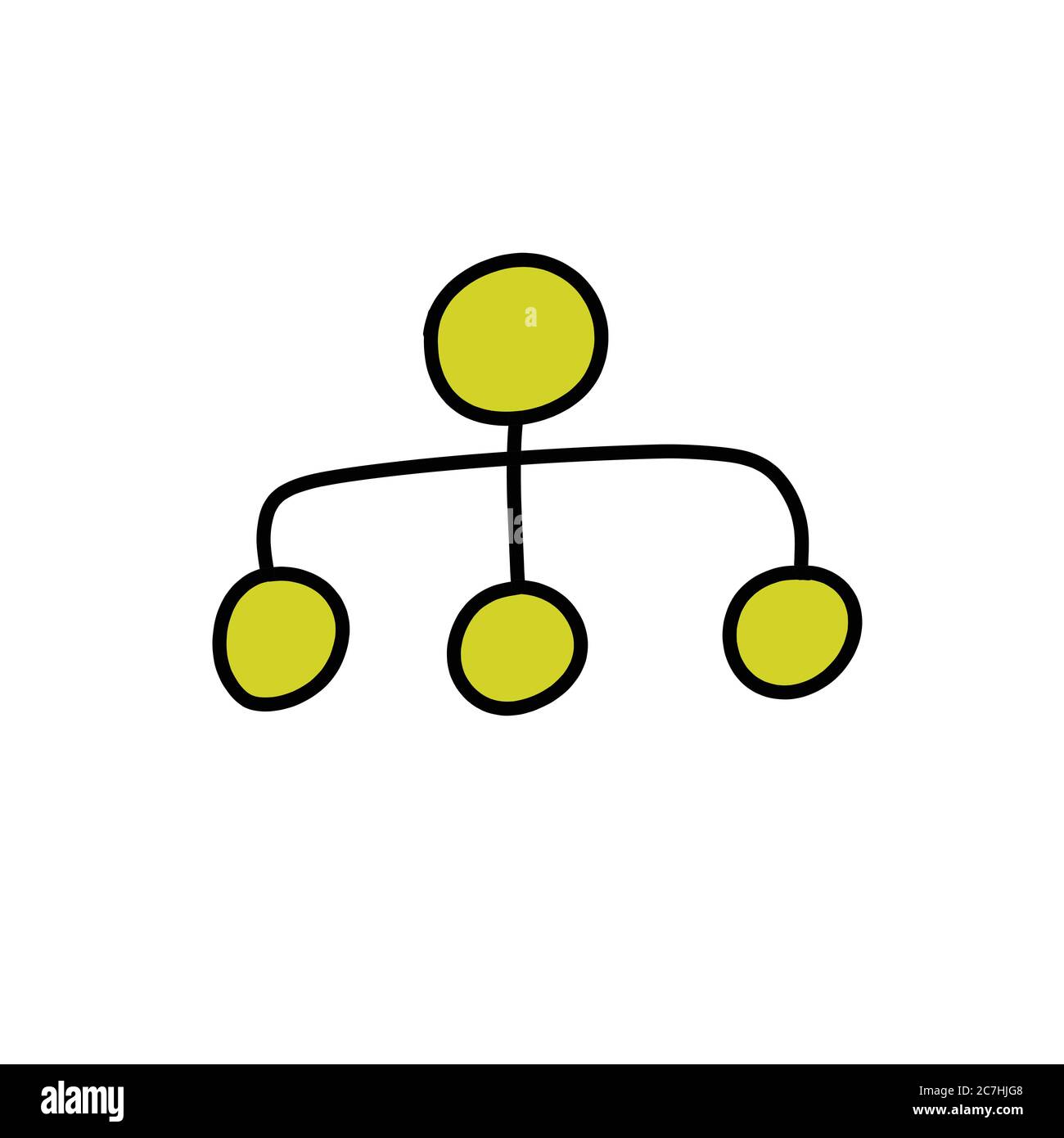 management symbol doodle icon, vector illustration Stock Vector Image ...