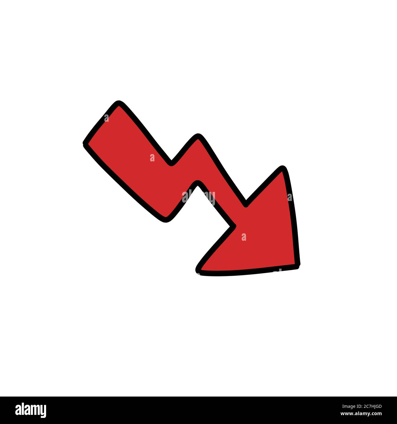 Recession financial risk failure Stock Vector Images - Alamy