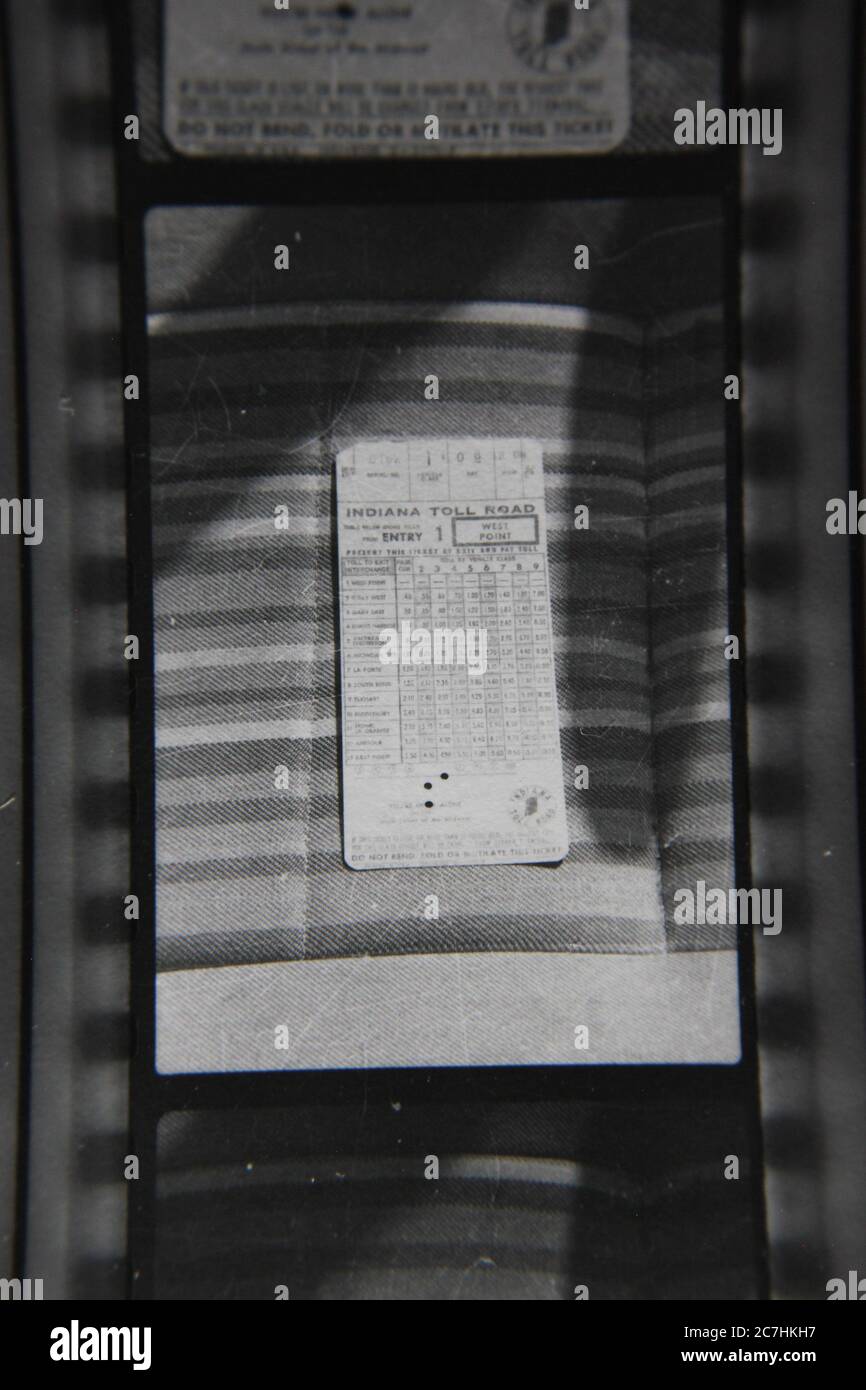 Fine 70s vintage contact print black and white photography of a paper ...