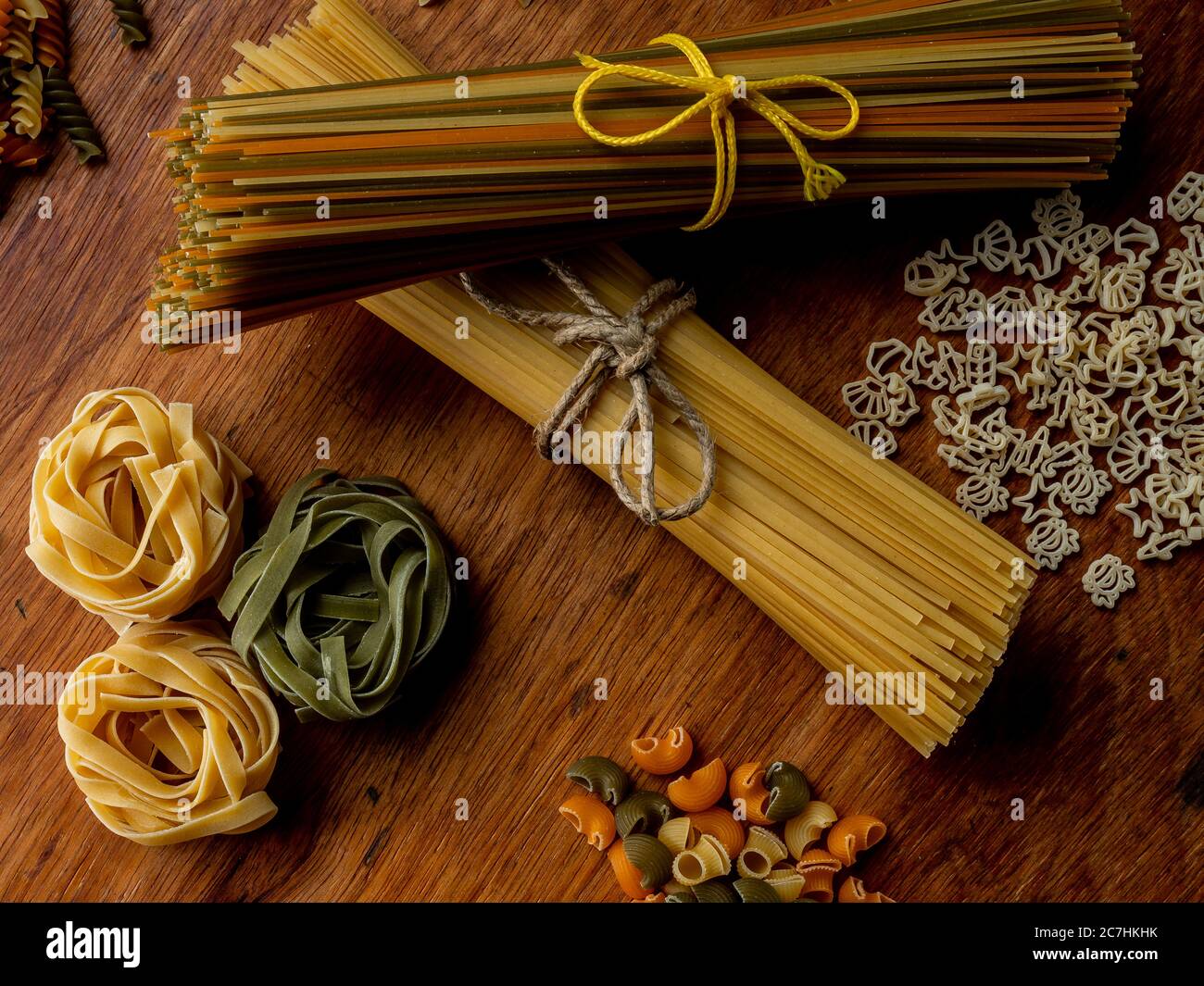 still life of different types of hard paste Stock Photo - Alamy