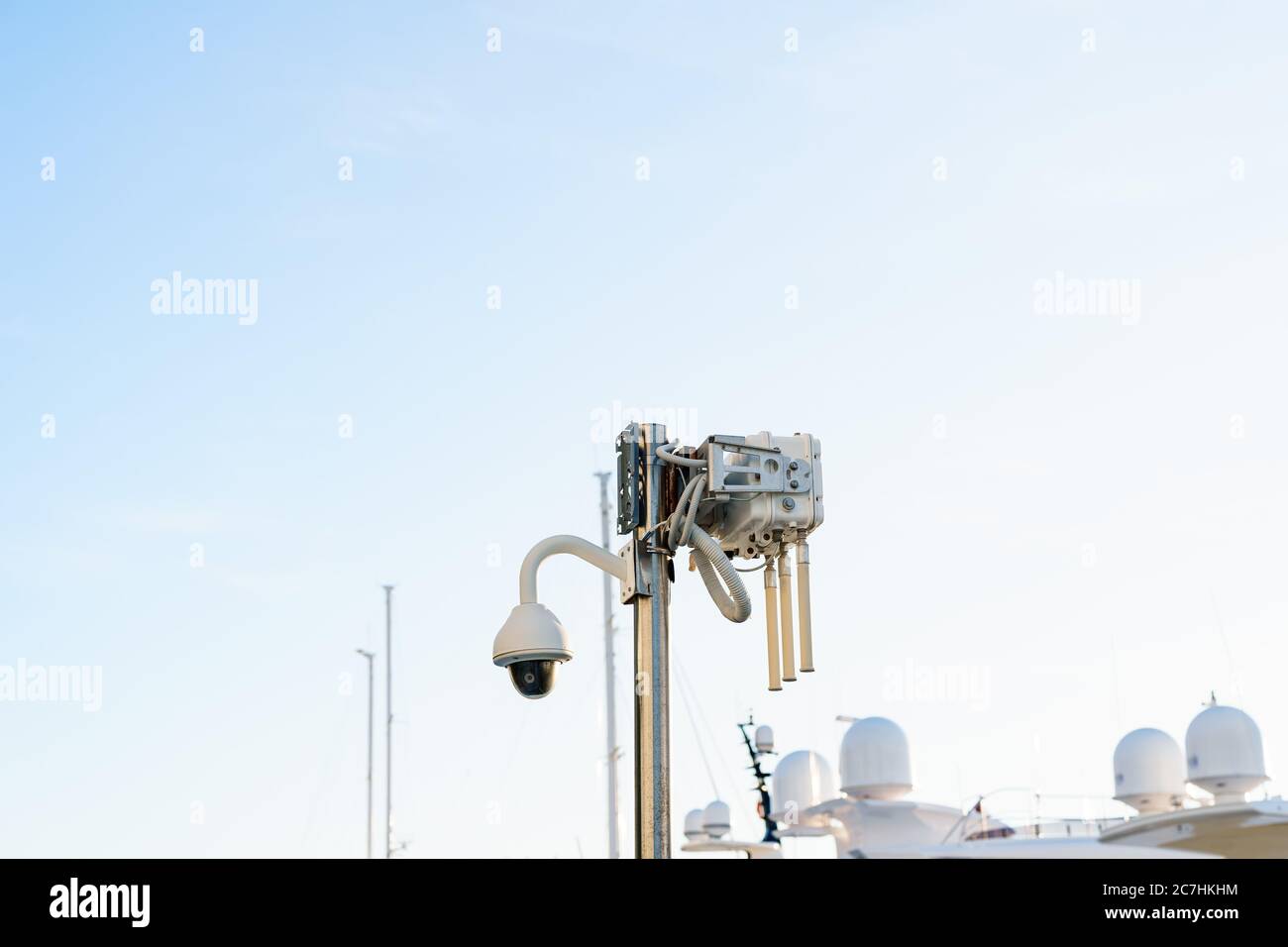 Street surveillance camera and public Wi-Fi router Stock Photo - Alamy Street surveillance camera and public Wi-Fi router Stock Photo - Alamy