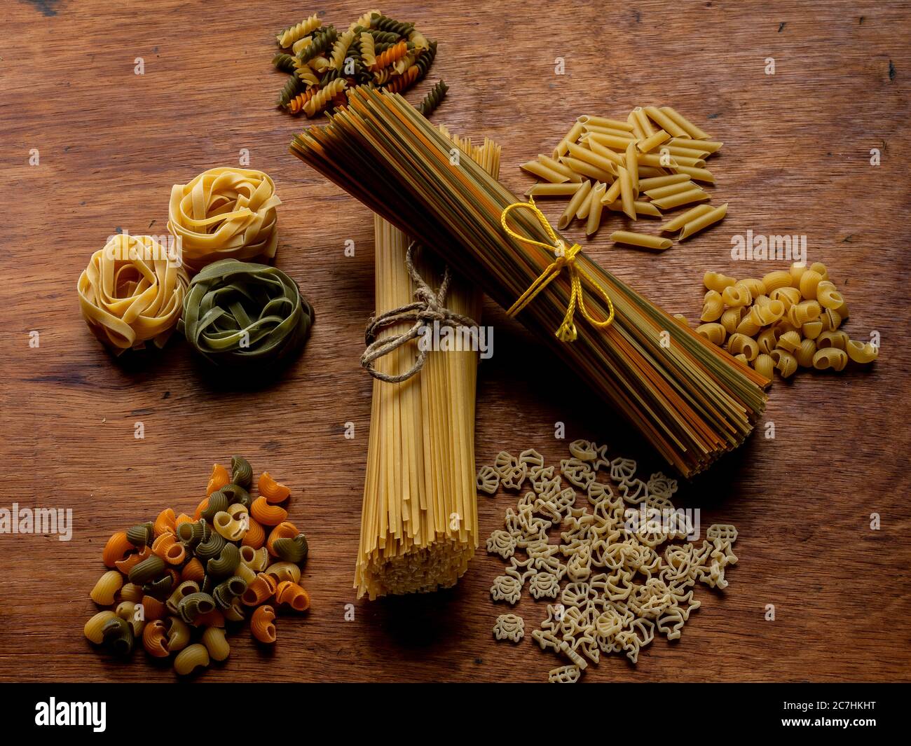 still life of different types of hard paste Stock Photo - Alamy