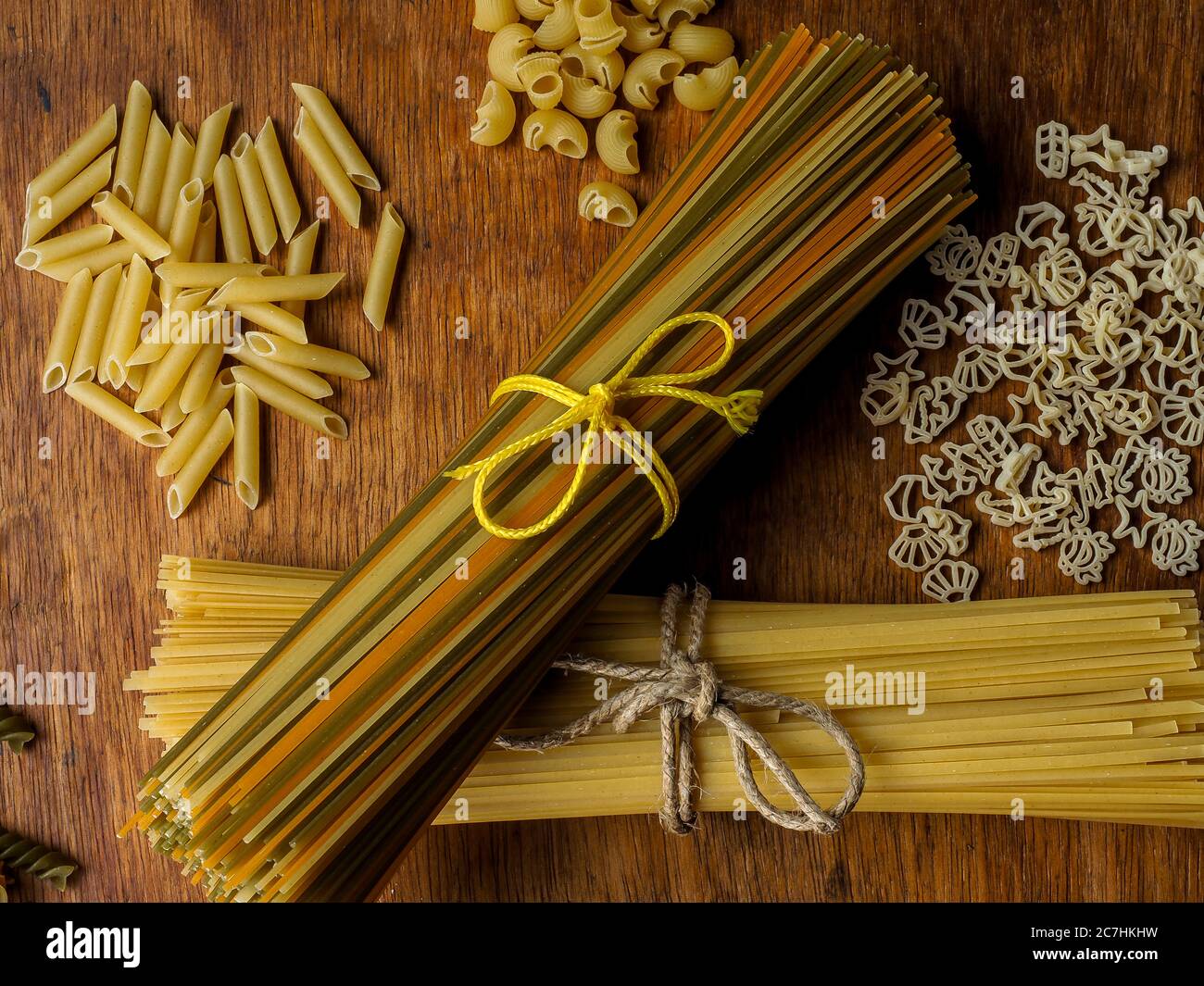 still life of different types of hard paste Stock Photo - Alamy