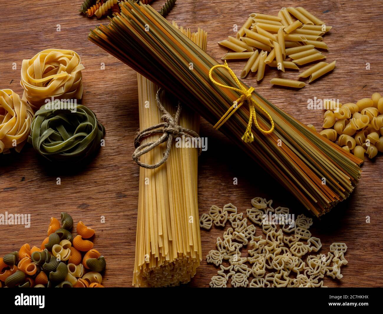 still life of different types of hard paste Stock Photo - Alamy