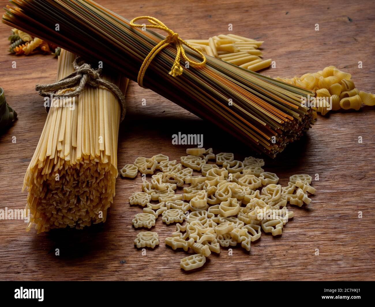 still life of different types of hard paste Stock Photo - Alamy