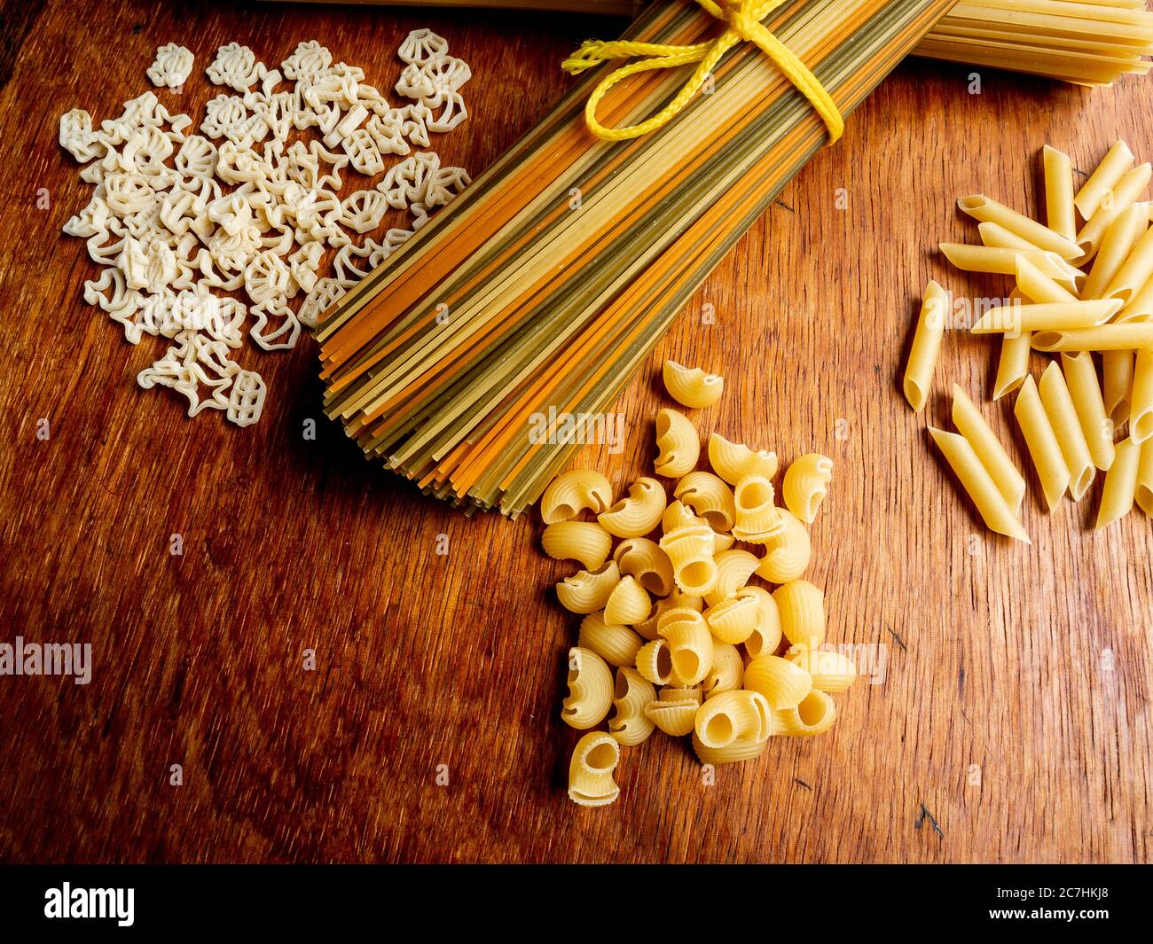 still life of different types of hard paste Stock Photo - Alamy